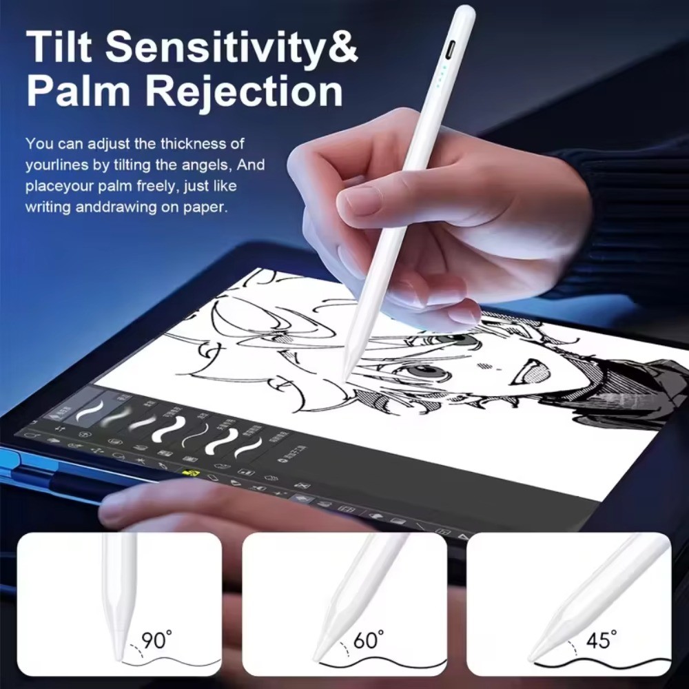 Jual Stylus Pen for iPad Pencil 11th A16 Generation, Apple Pencil Palm ...