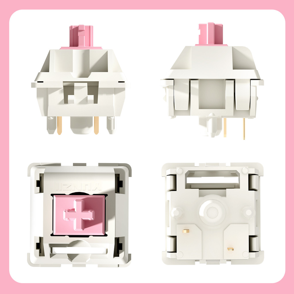 Jual YUNZII Candy Linear Switches, Pre-Lubed 5-Pin Creamy Mechanical ...