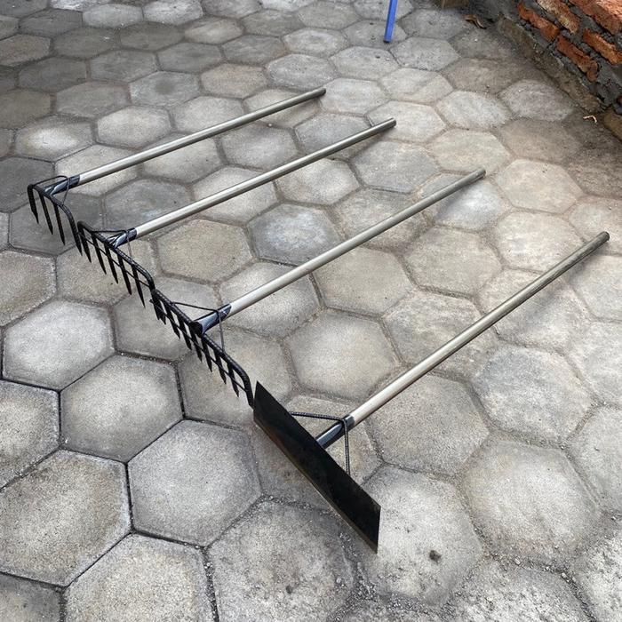 Jual Garukan Sampah dan Tanah gigi 4 6 8 Garuk Tepar Bahan Full Gagang ...