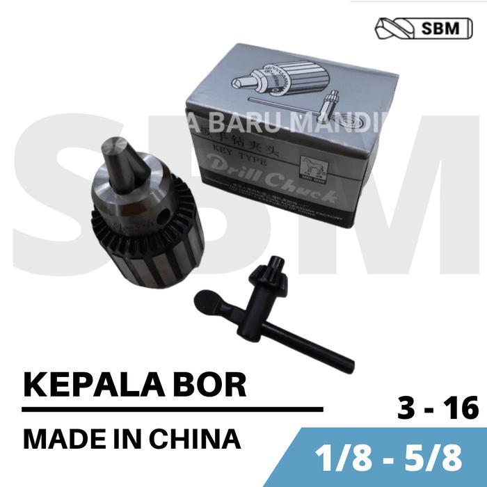 Jual Drill Chuck / Kepala Bor Cap Kuda 1/8-5/8" (3-16) | Shopee Indonesia
