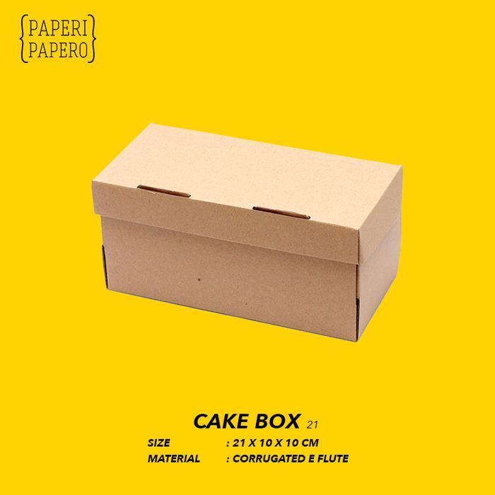 Jual Cake Box - Kotak / Dus / Bok Kue Brownies (21 x 10 x 10 cm ...