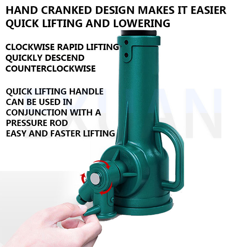 Jual 3.2T/5T Car Mounted Screw Jack Handle Lifter Gear Hand Cranking ...