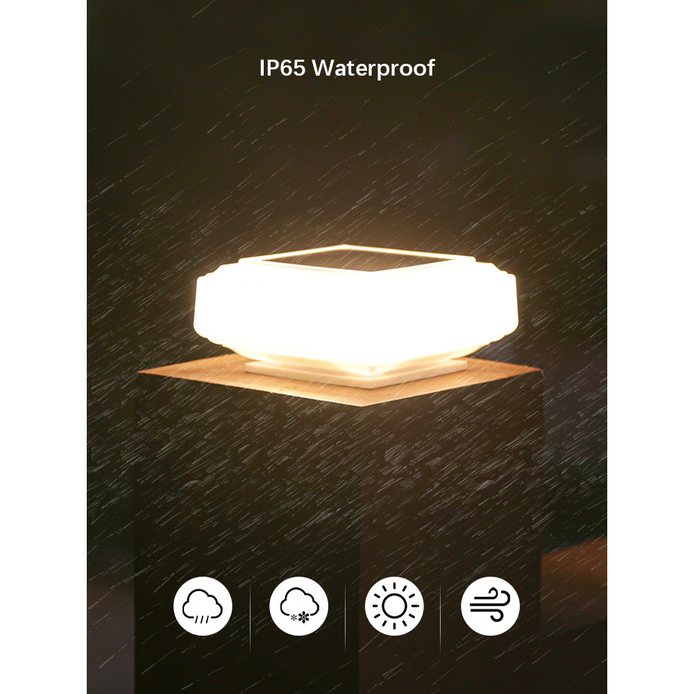 Jual 30Led Solar Pillar Light, Post Caps Lights, Waterproof Fence Post ...