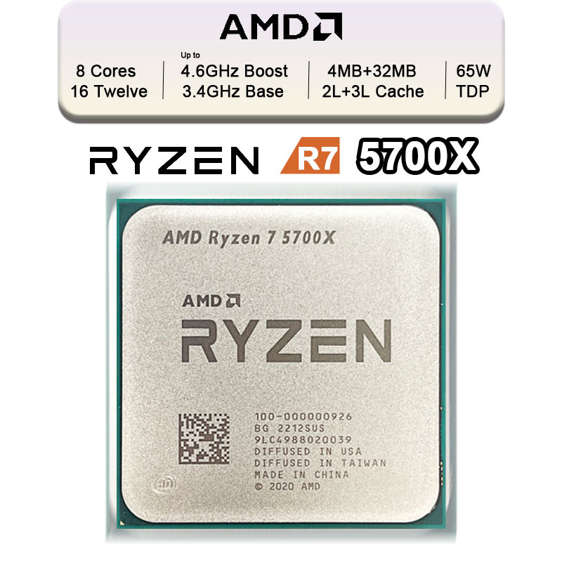 Jual AMD R7 5700X Ryzen 7 5700X CPU + ASUS TUF GAMING B550M-PLUS WIFI ...
