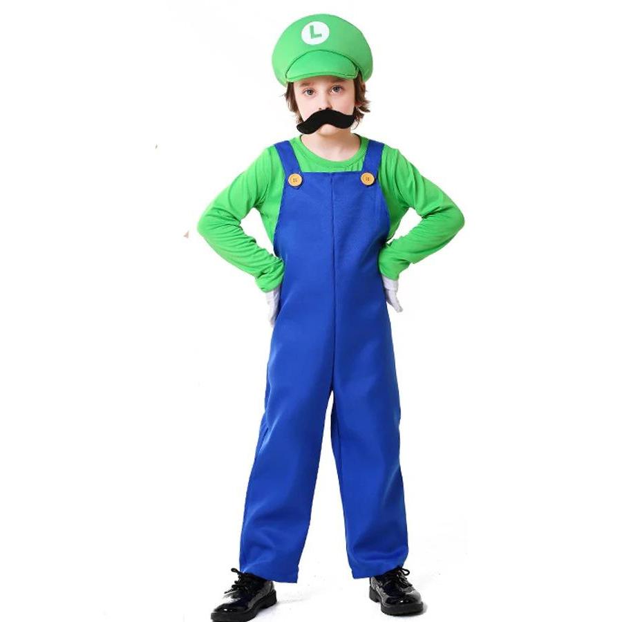 Jual KOSTUM SUPER MARIO BROS LUIGI BAJU COSPLAY KARAKTER ANAK | Shopee ...