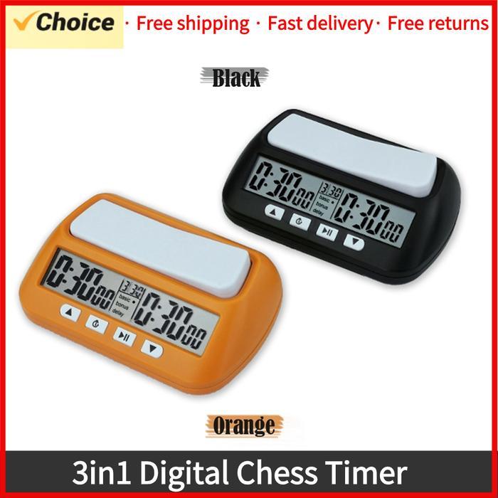 Jual 3-In-1 Multipurpose Portable Professional Chess Clock Digital ...