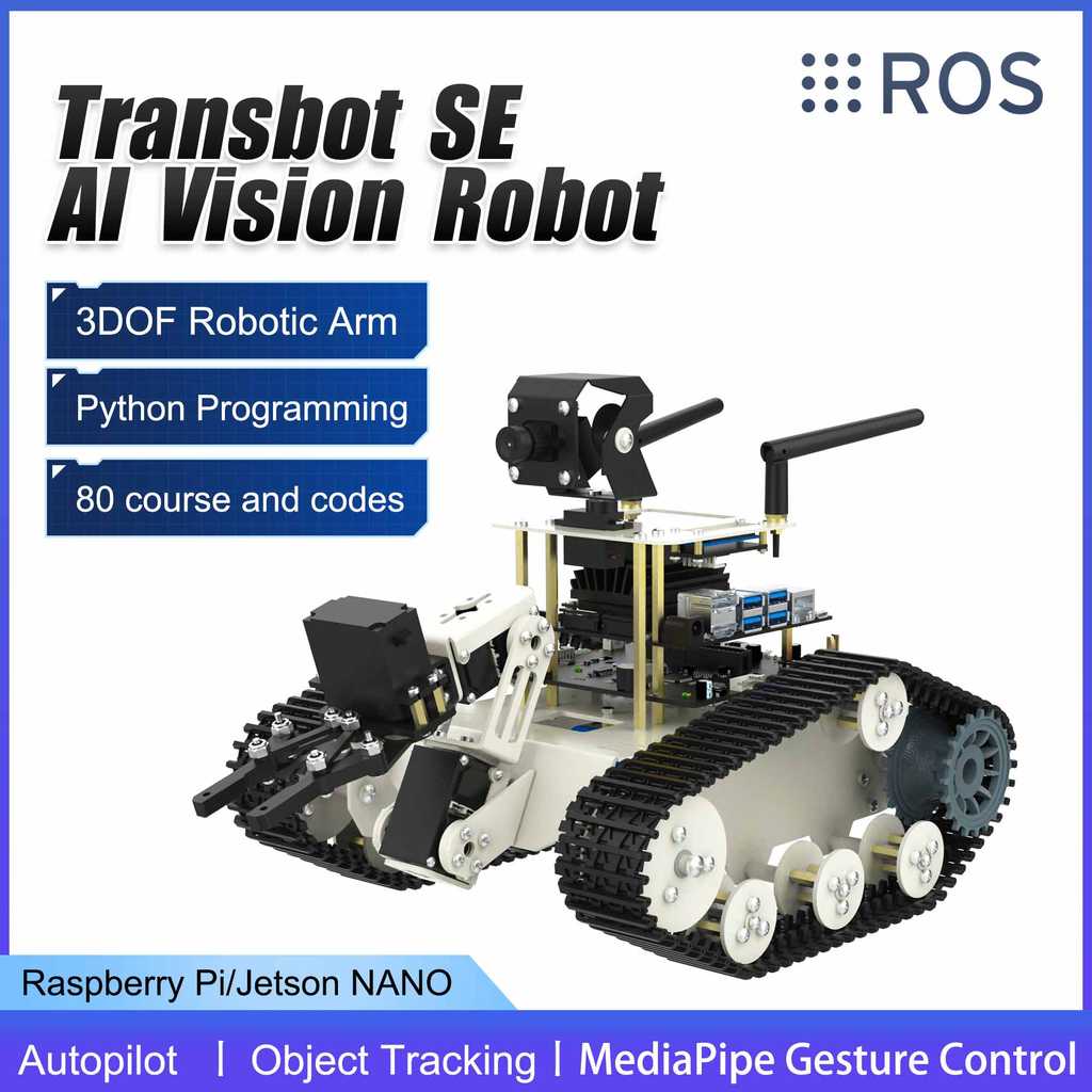 Jual Transbot SE ROS Robot AI Vision Tank Car with 2DOF Camera PTZ Python | Shopee Indonesia