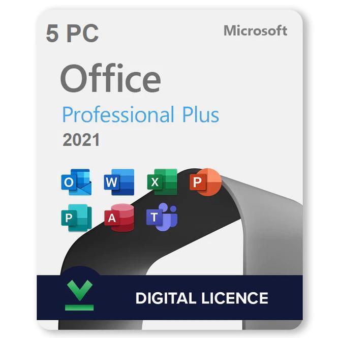 Jual Microsoft Office 2021 Pro Plus 5 PC Retail License Key Original ...