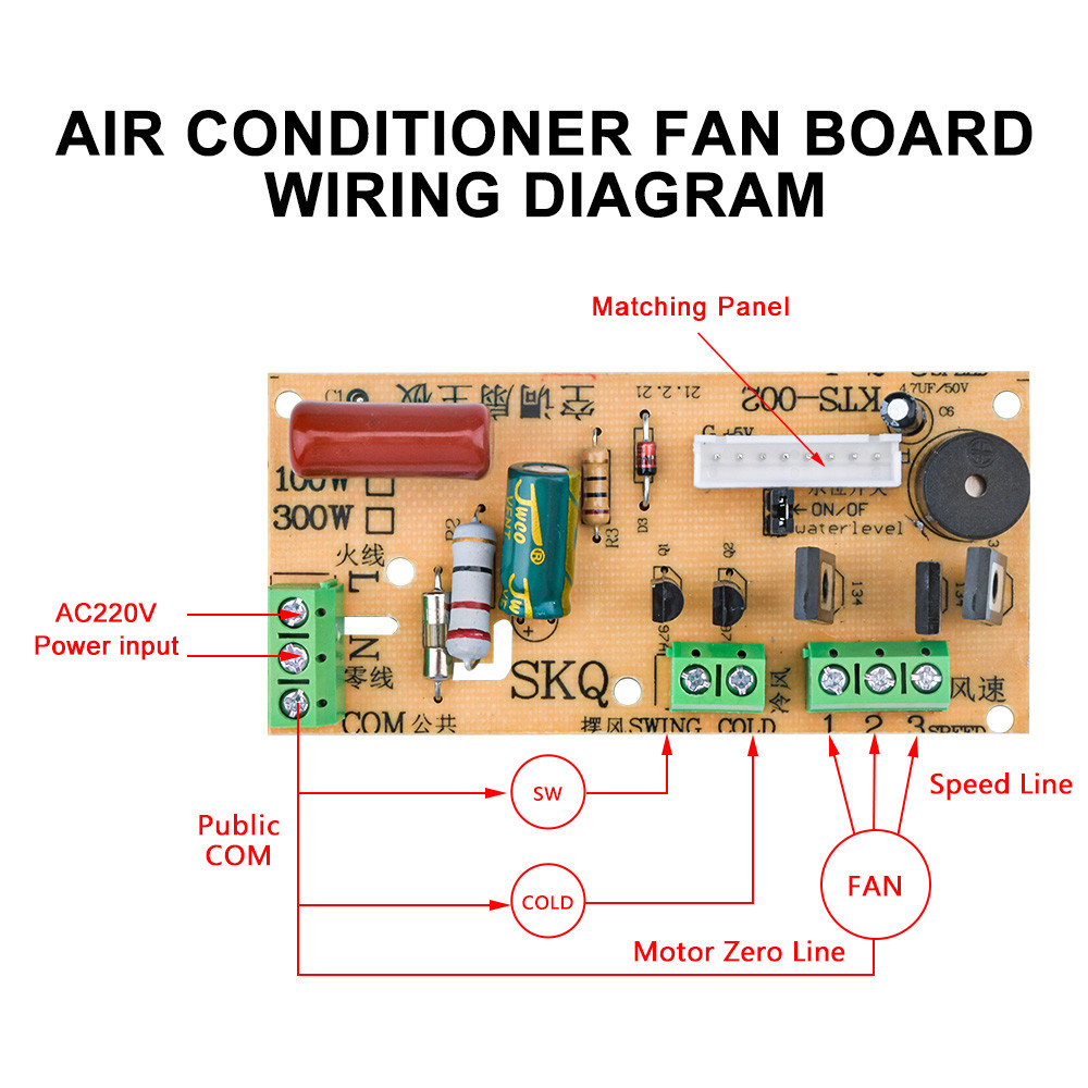 Jual Air Conditioning Fan Electric Fan Circuit Universal Board Remote ...