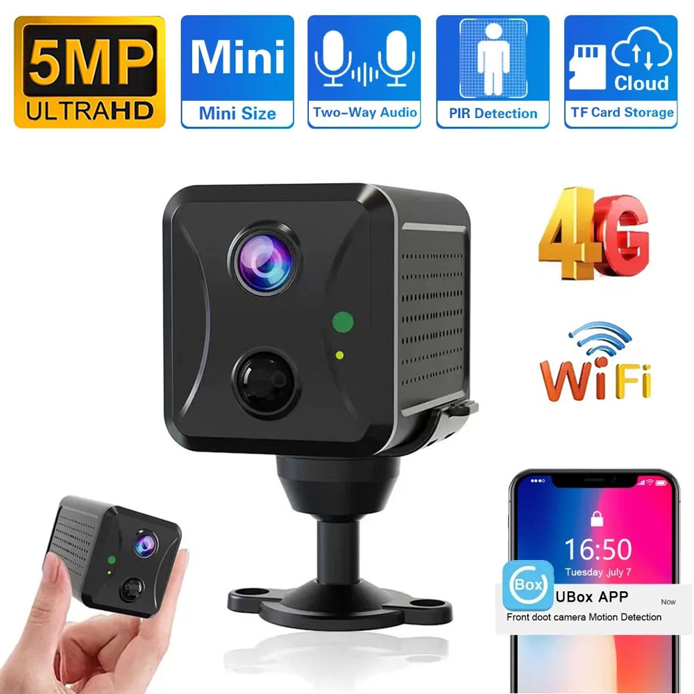 Jual Okam Mini 4G Security Camera Sim Card Wifi Ultra Hd Surveillance ...