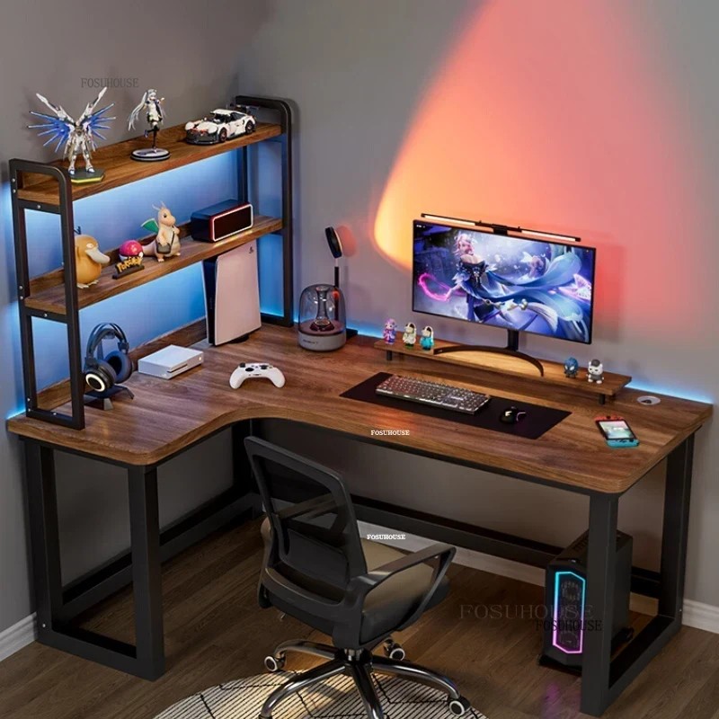 Jual Designer Corner Gaming Desk Simple Double Computer Desks Nordic ...