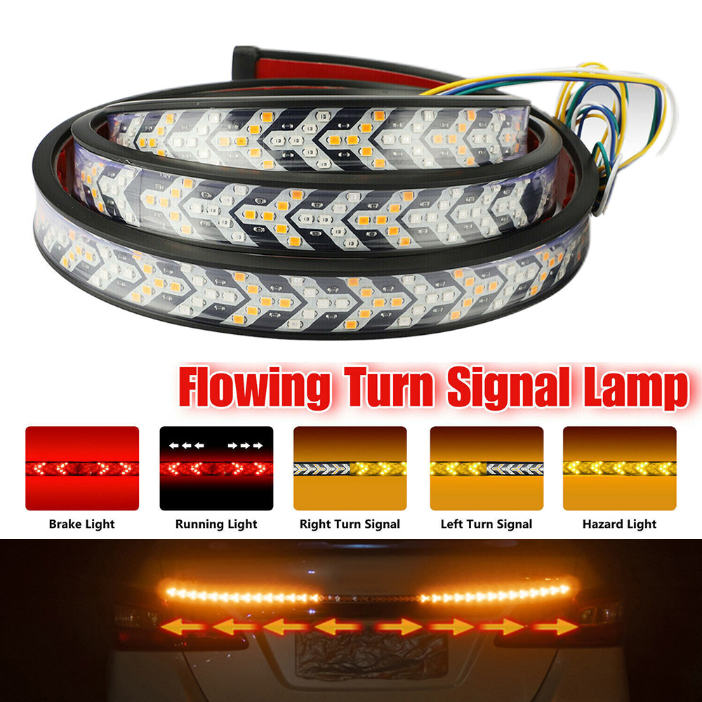 Jual Car Truck LED Tailgate light Strip Turn Signal Lamp Flowing ...