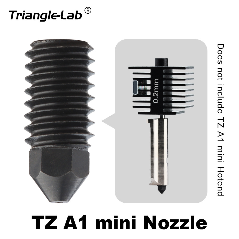 Jual C Trianglelab TZ A1 MINI Hardened Steel nozzle For Bambu Lab A1 ...
