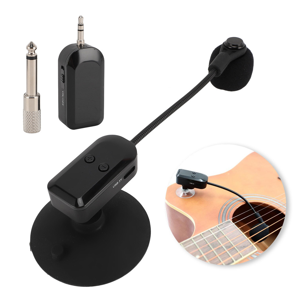 Jual 2.4G Wireless Instrument Microphone Pickup System For Guitar ...