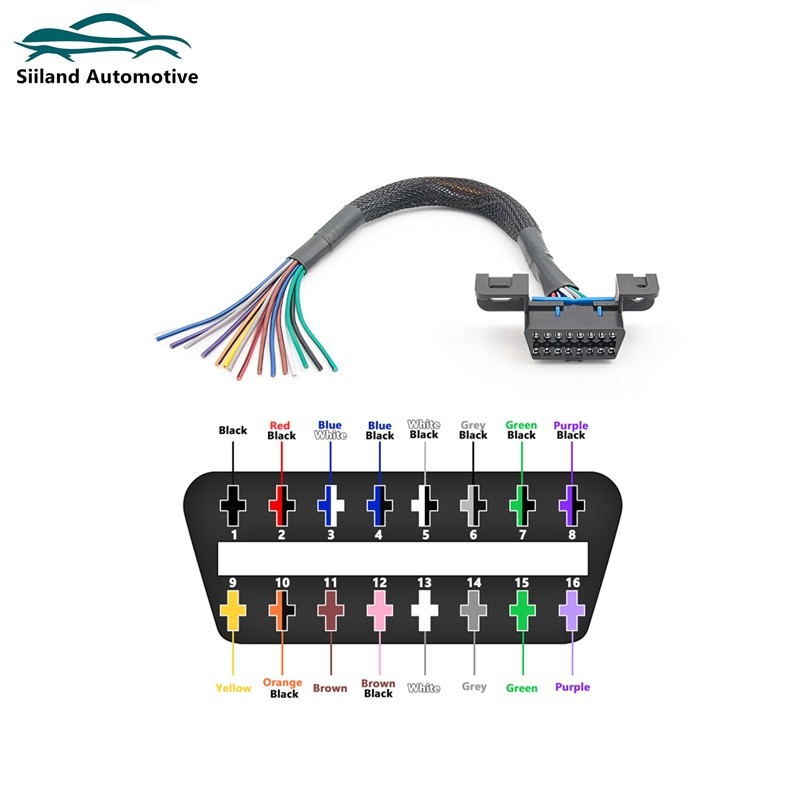 Jual Universal Obd2 16Pin Female Connector To Open Obd Cable Is Just A ...