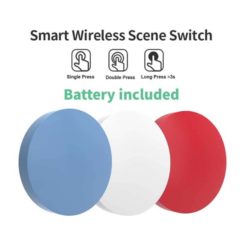 Jual Tuya Zigbee Smart Push Button Wireless Switch Include Battery ...