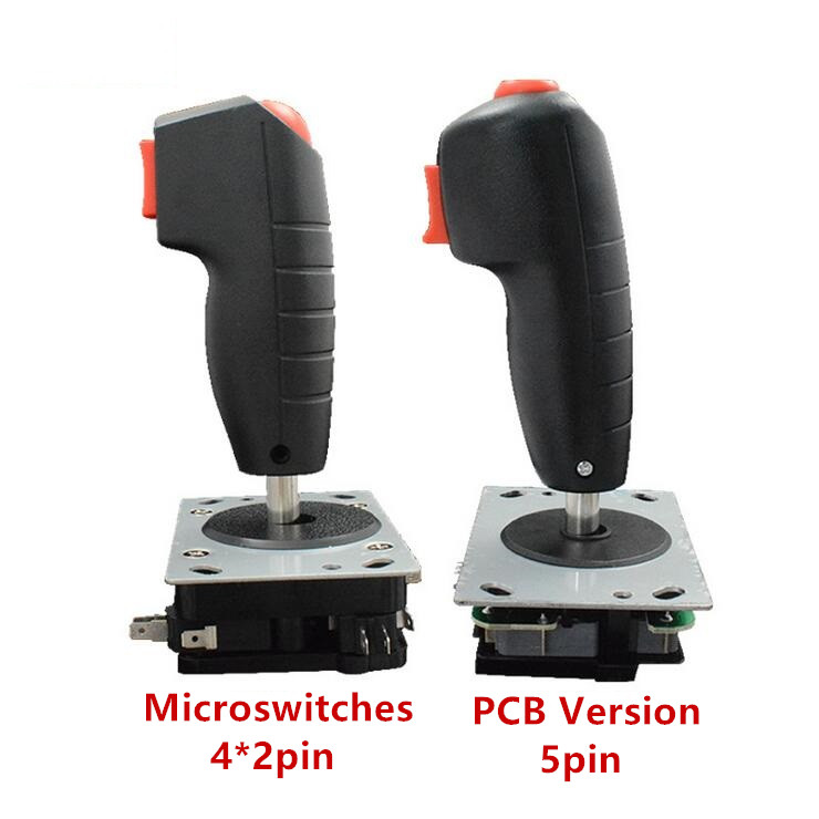Jual Arcade Game Cabinet Mini Grap Flight Joystick Trigger Top Fire ...