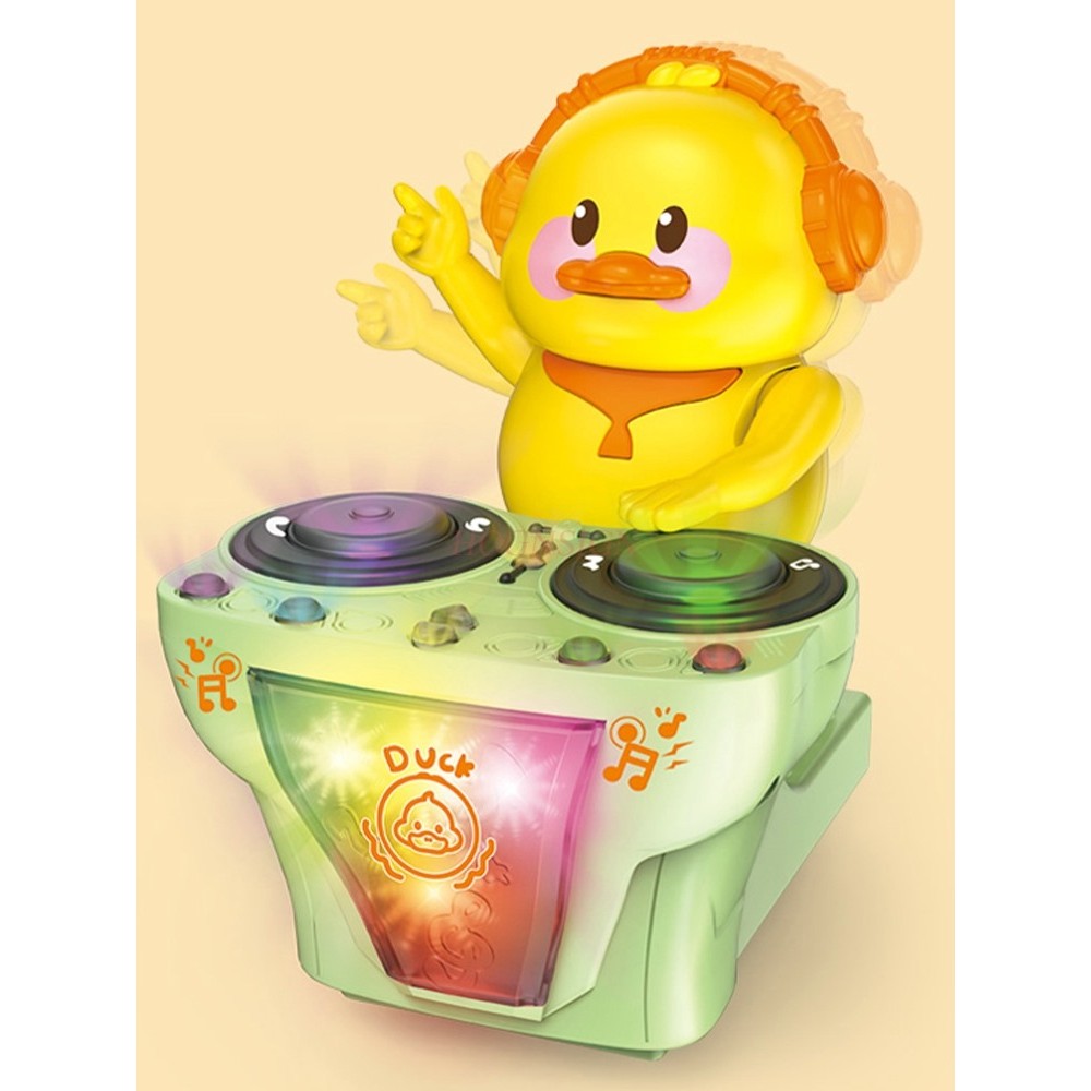Jual Playing Disc Little Yellow Duck Electric DJ Swinging Dance Duck ...