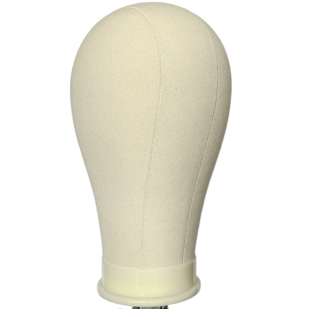 Jual Canvas Block Head Training Mannequin wig Head Display Styling ...
