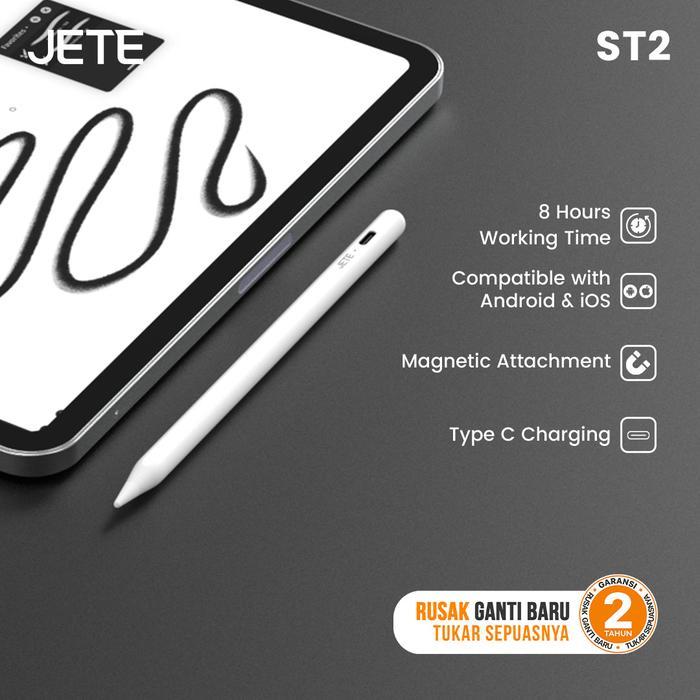 Jual STYLUS PEN JETE ST2 UNIVERSAL SMART PENCIL TOUCH SCREEN MAGNETIC ...