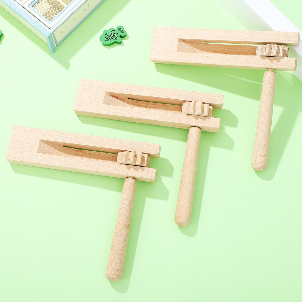 Jual 3 Pcs Wooden Ratchet Sound Toys Wooden Matraca Rotating Ratchet ...
