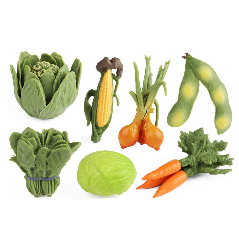 Jual Montessori Simulation Nature Vegetables Fruit Farm Animals ...