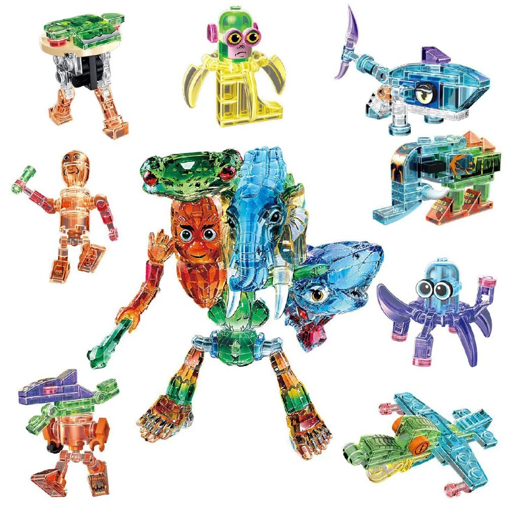 Jual NEW Italian Brainrot Crystal Figure Block Toy Tung Tung Tung Sahur ...