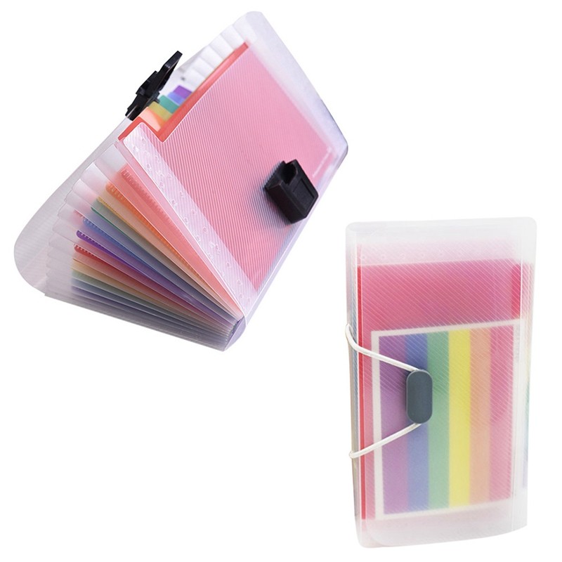 Jual A6 Expanding File Folder Document Organizer 13 Pockets Accordion ...