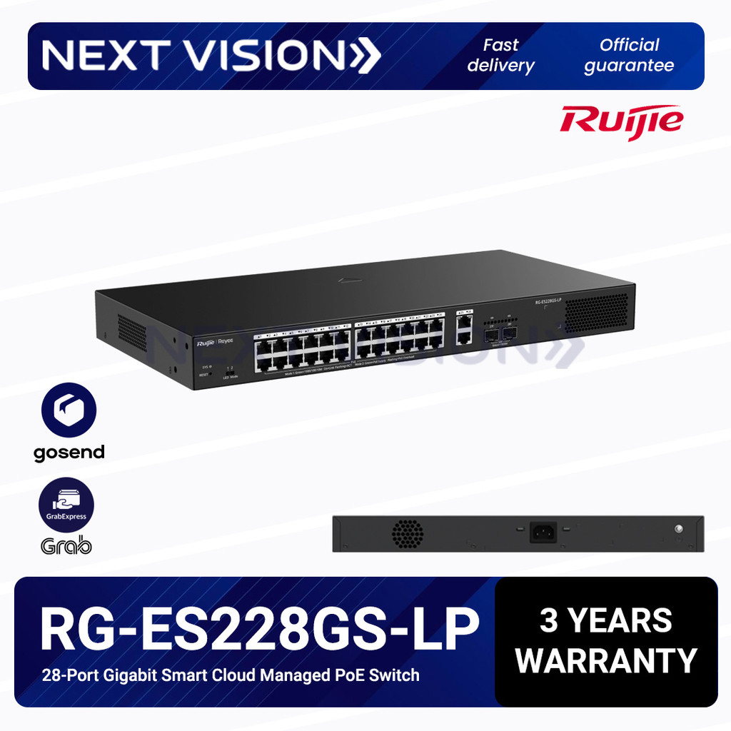 Jual RG-ES228GS-LP - RUIJIE REYEE 28 PORT SMART CLOUD GIGABIT MANAGED ...