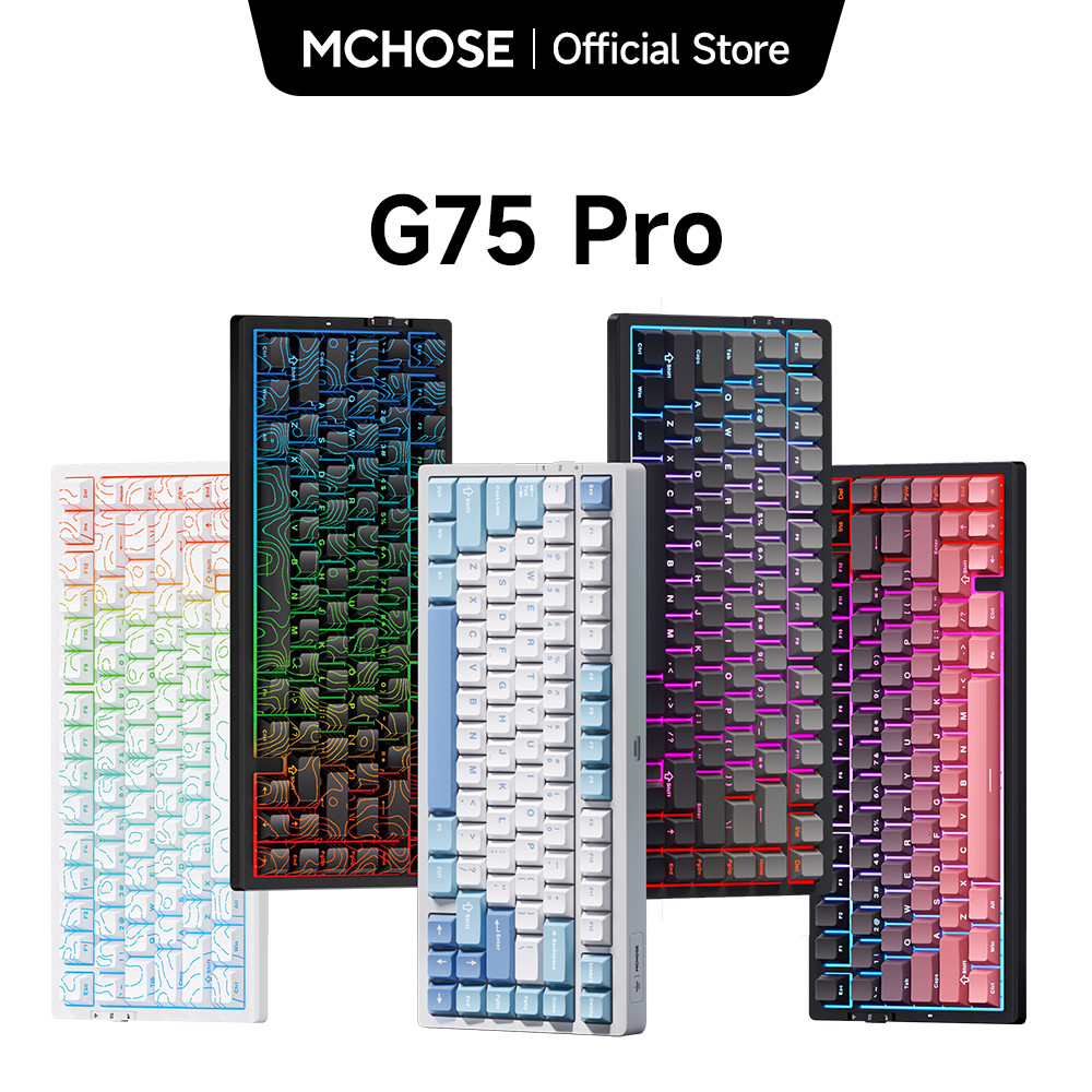Jual MCHOSE G75 Pro Wireless Mechanical Keyboard 75% Layout Gasket ...
