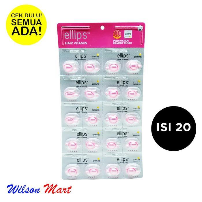 Jual [Voucher] ELLIPS ELIPS HAIR VITAMIN HAIR TREATMENT PINK ISI 20 ...