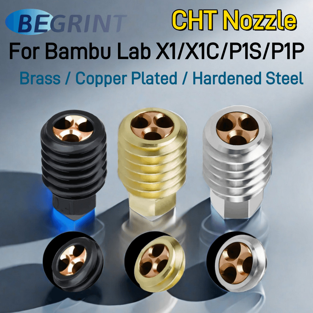 Jual For Bambu Lab CHT Nozzle Upgrade 0.2/0.4/0.6/0.8/1mm High Flow ...