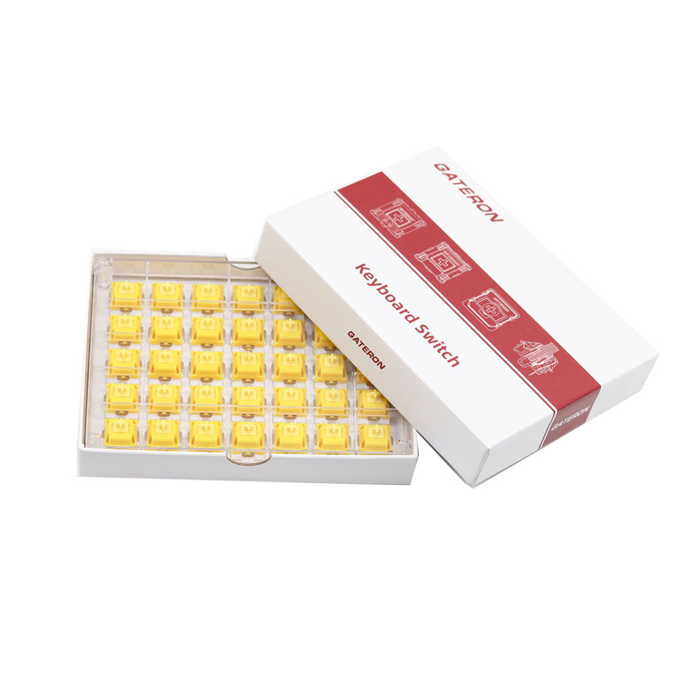 Jual 35pcs Gateron CAP Switch Yellow Gold milky For Mechanical Gaming ...
