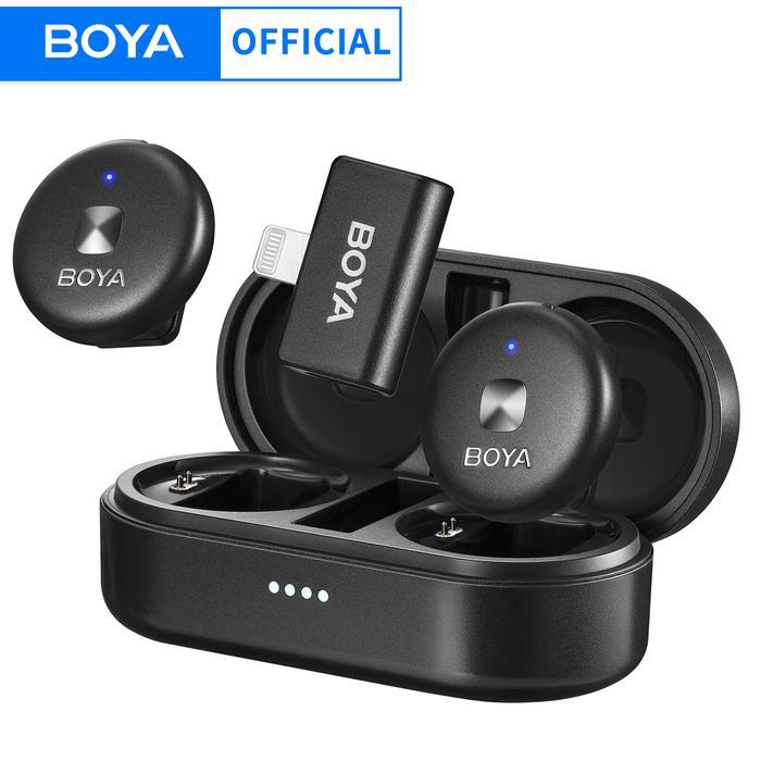 Jual Boya Omic D/U Wireless Lavalier Lapel Mini Microphone Condenser ...