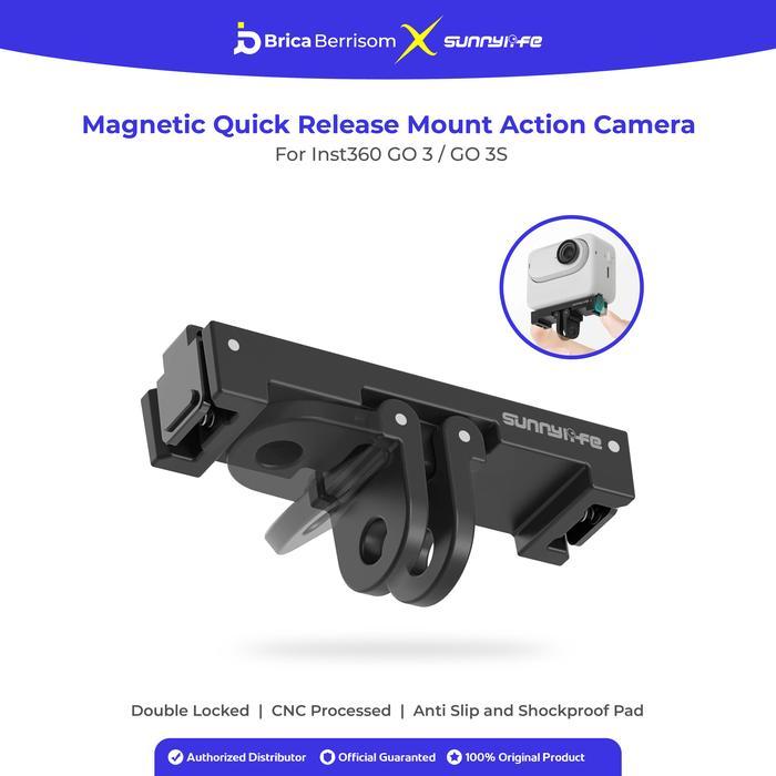Jual SUNNYLIFE Magnetic Quick Release Mount Adapter For Insta360 GO 3S ...