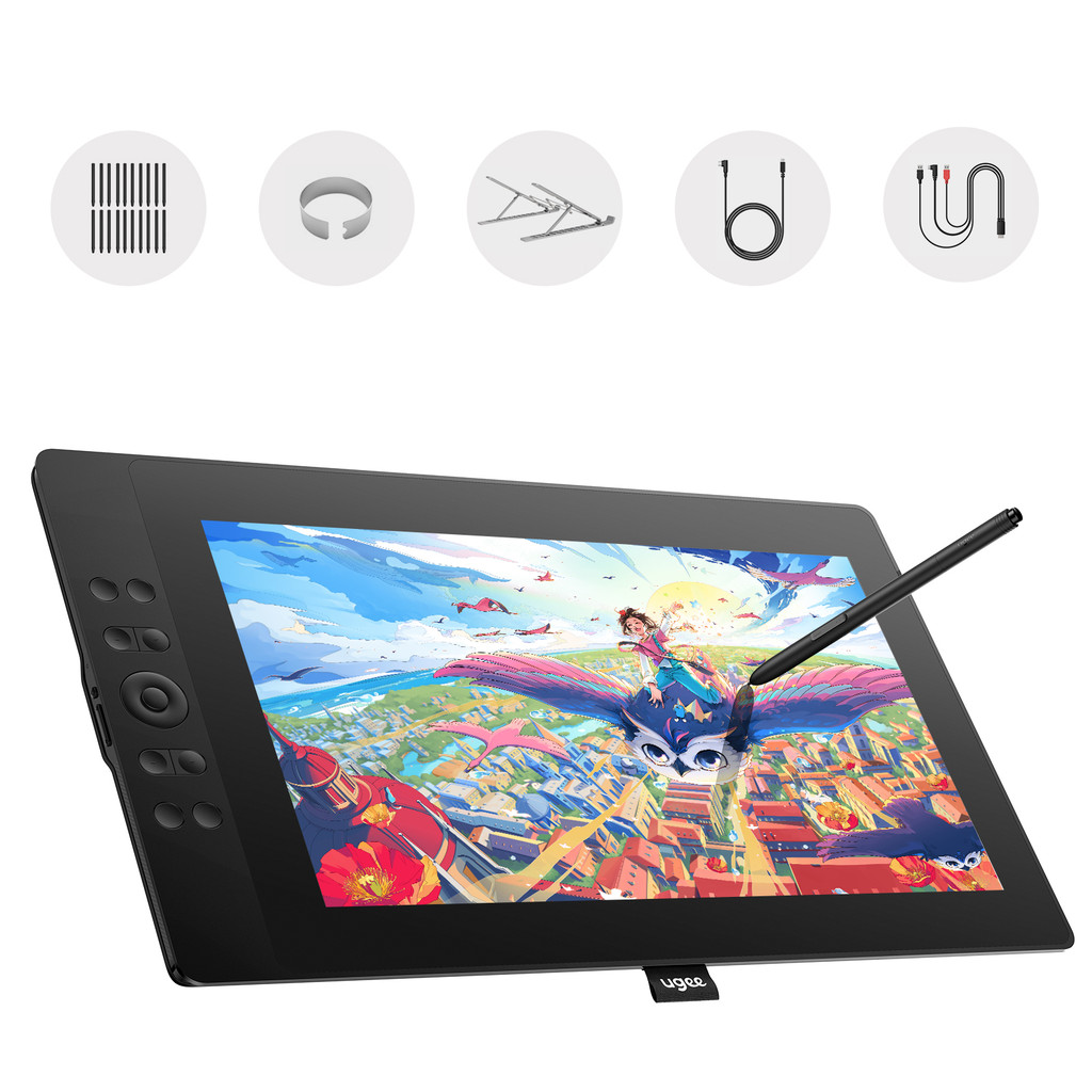Jual UE16 Drawing Graphics Pen Tablet Monitor 16K Pressure Levels 15.4 ...