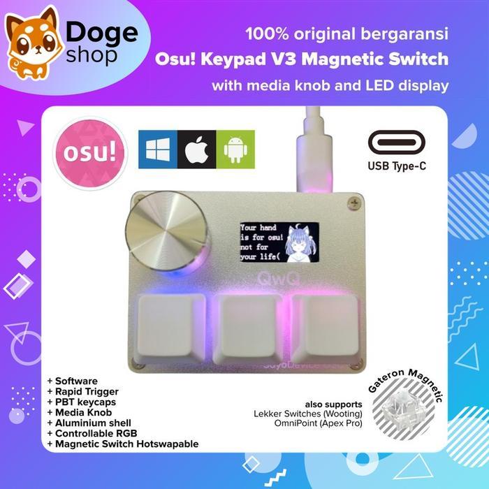 Jual Osu! Nono V3 Keyboard Gateron Magnetic Sayobot Sayodevice O3C ...