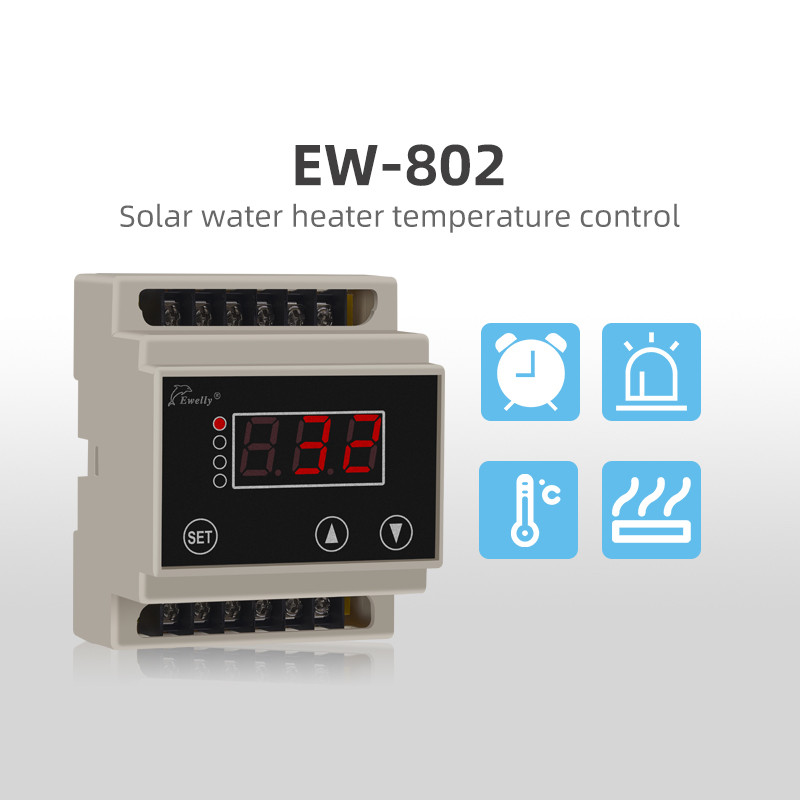 Jual Digital Solar Water Heater Differential Thermostat EW-802 Solar Guideway with Water Level ...