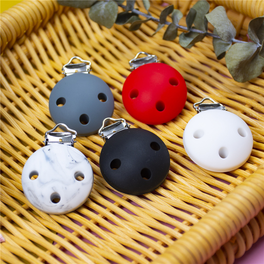 Jual Teeny Teeth 20 PCS BPA Free Silicone Round 3 Holes Dummy Teether ...