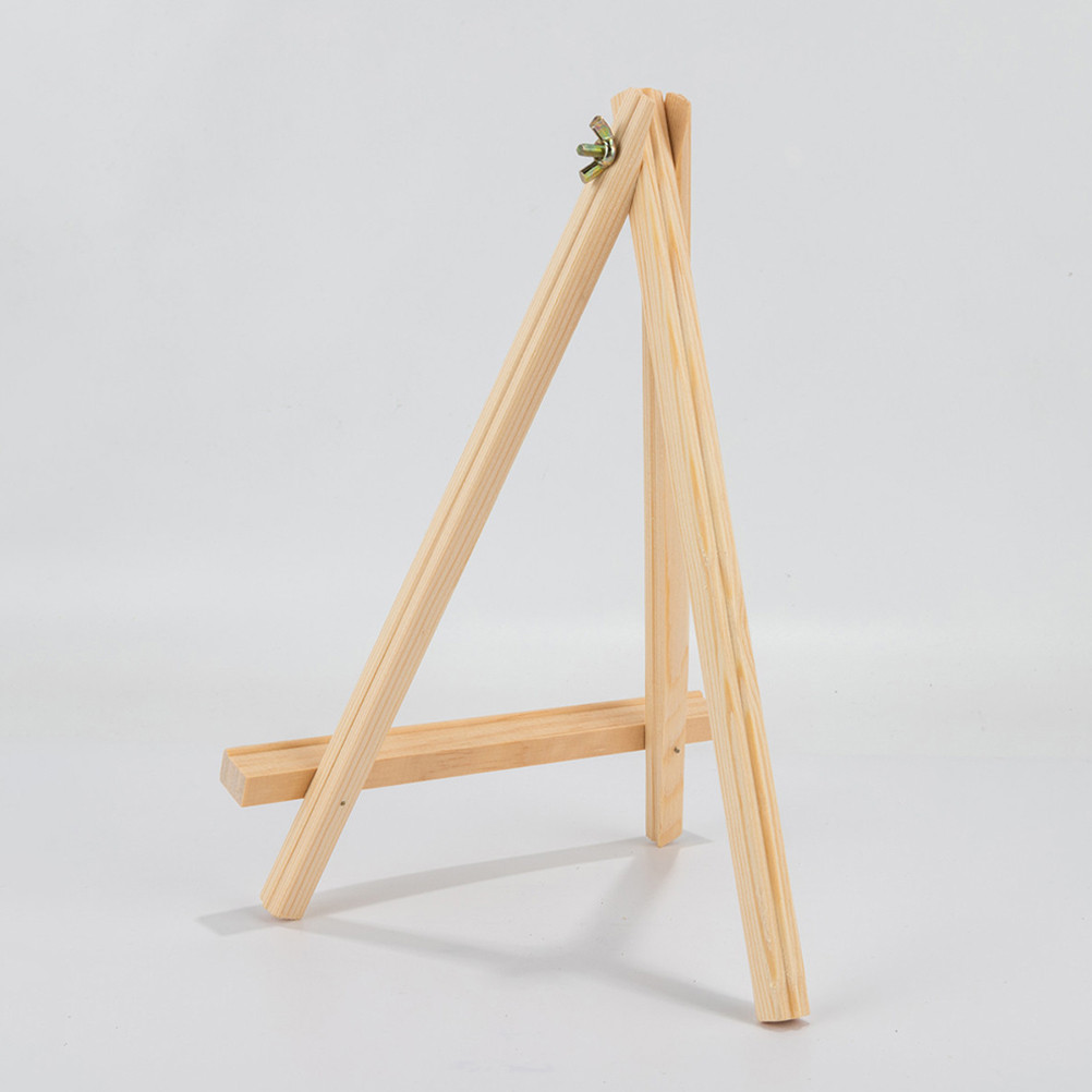 Jual 4Pcs Tabletop Wooden Easel Stands Mini Foldable Tripod Display ...