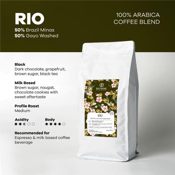 Jual Rio Espresso Blend 100% Biji Kopi Arabika Premium Sky Nine 1Kg ...