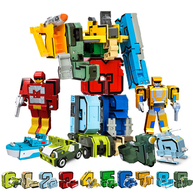 Jual GUDI Assemble Robots Transformation Building Blocks Action Figure ...