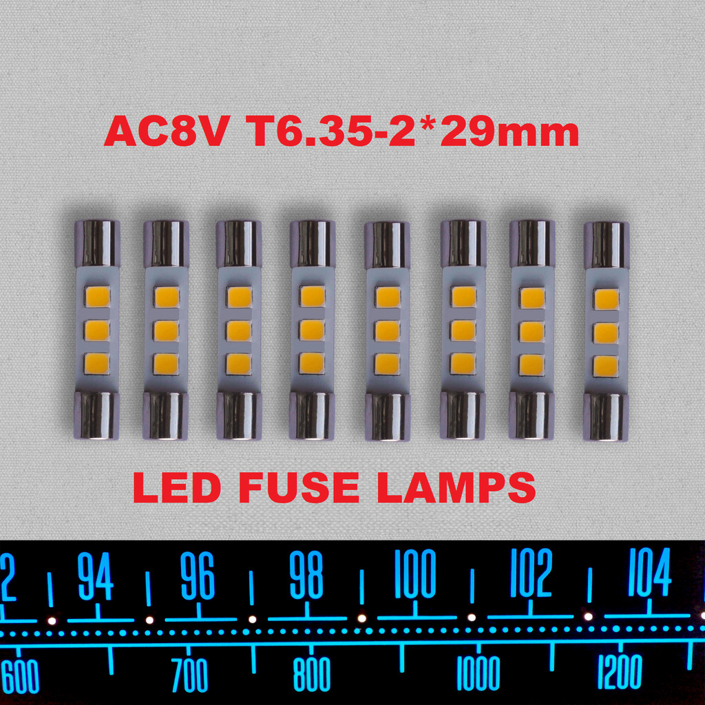 Jual AC8V LED Fuse Lamp Replace Incandescent Bulb 8V 250mA Fits Marantz ...