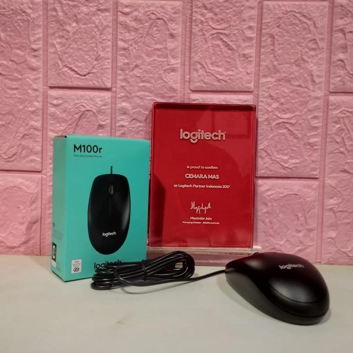 Jual Dim - Mouse Logitech Kabel M100R ( Non Cabang ) | Shopee Indonesia