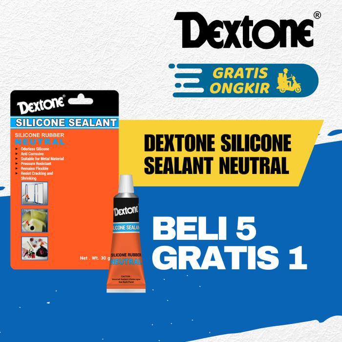 Jual [Voucher] Dextone Lem Kaca Silicone Sealant Netral-30Gr lem ...