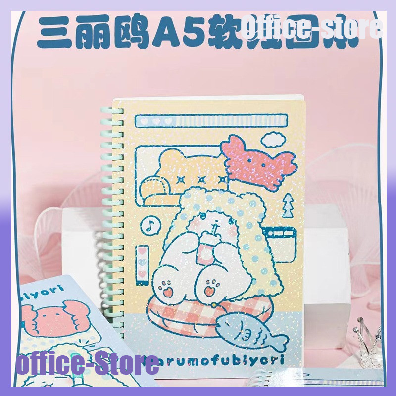 Jual New Sanrio Blanket Bear Marumofubiyori Hangyodon Cartoon Coil Book ...