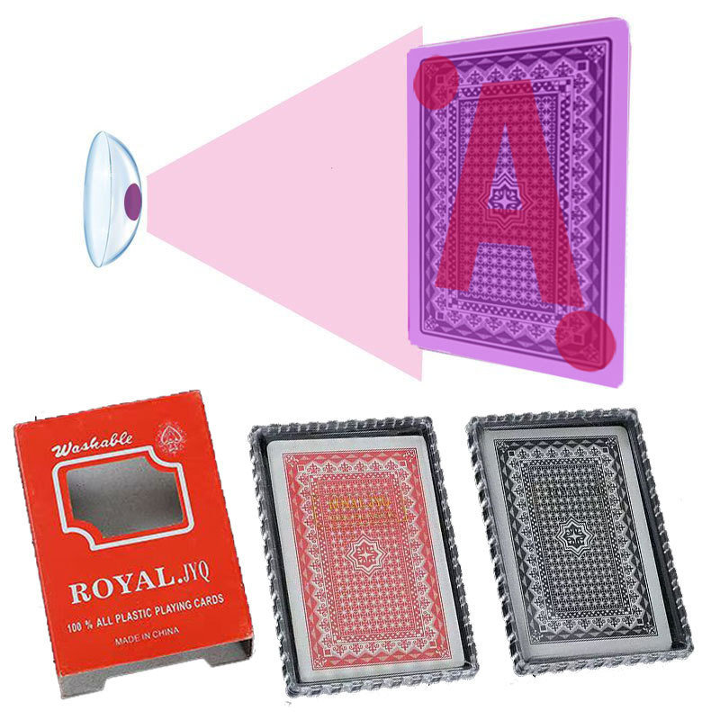 Jual Marked Playing Card For UV Contact Lenses Royal JYQ Invisible Ink ...