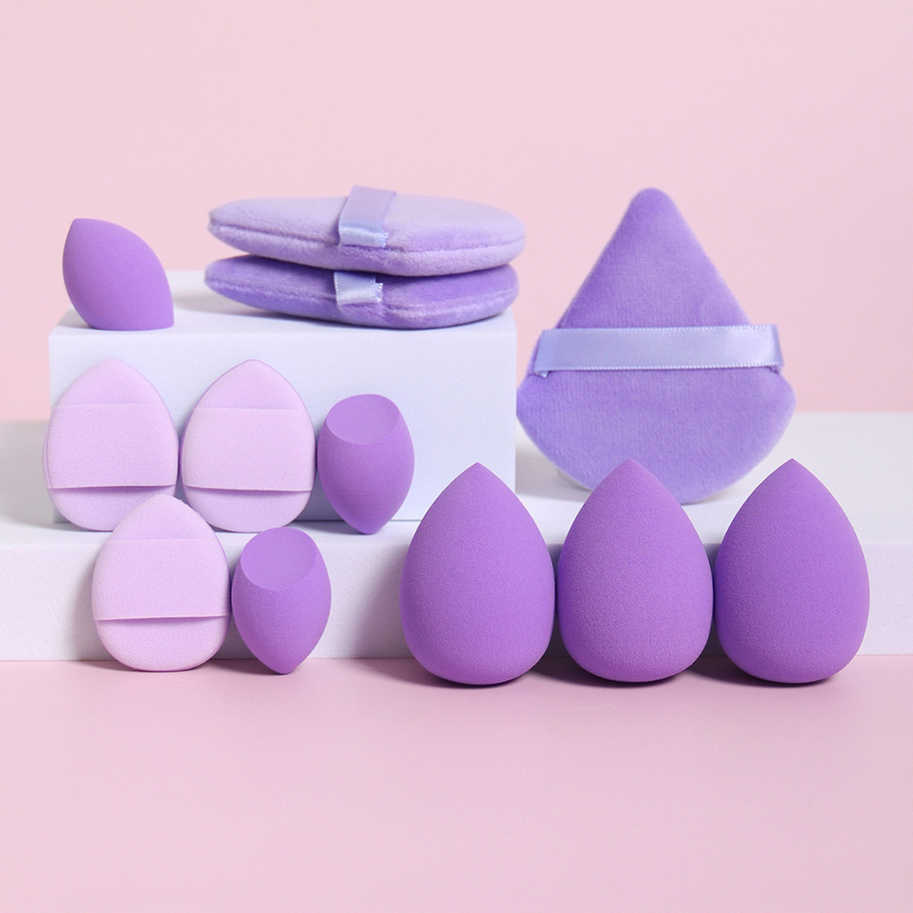 Jual 12-Piece All-Purpose Makeup Sponge Set, Made Of 3 Loose Poer Puffs ...