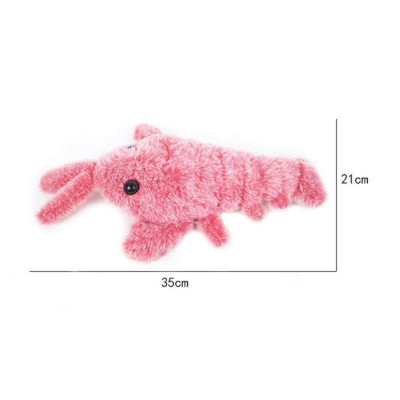 Jual 1Pcs Electric Jumping Cat toy Shrimp Moving Simulation Lobster ...