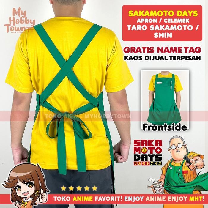 Jual CELEMEK APRON ANIME SAKAMOTO DAYS - TARO SAKAMOTO SHIN COSPLAY ...